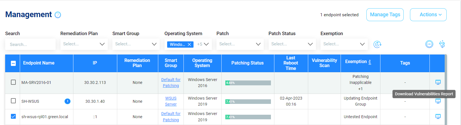 Endpoints Management – JetPatch